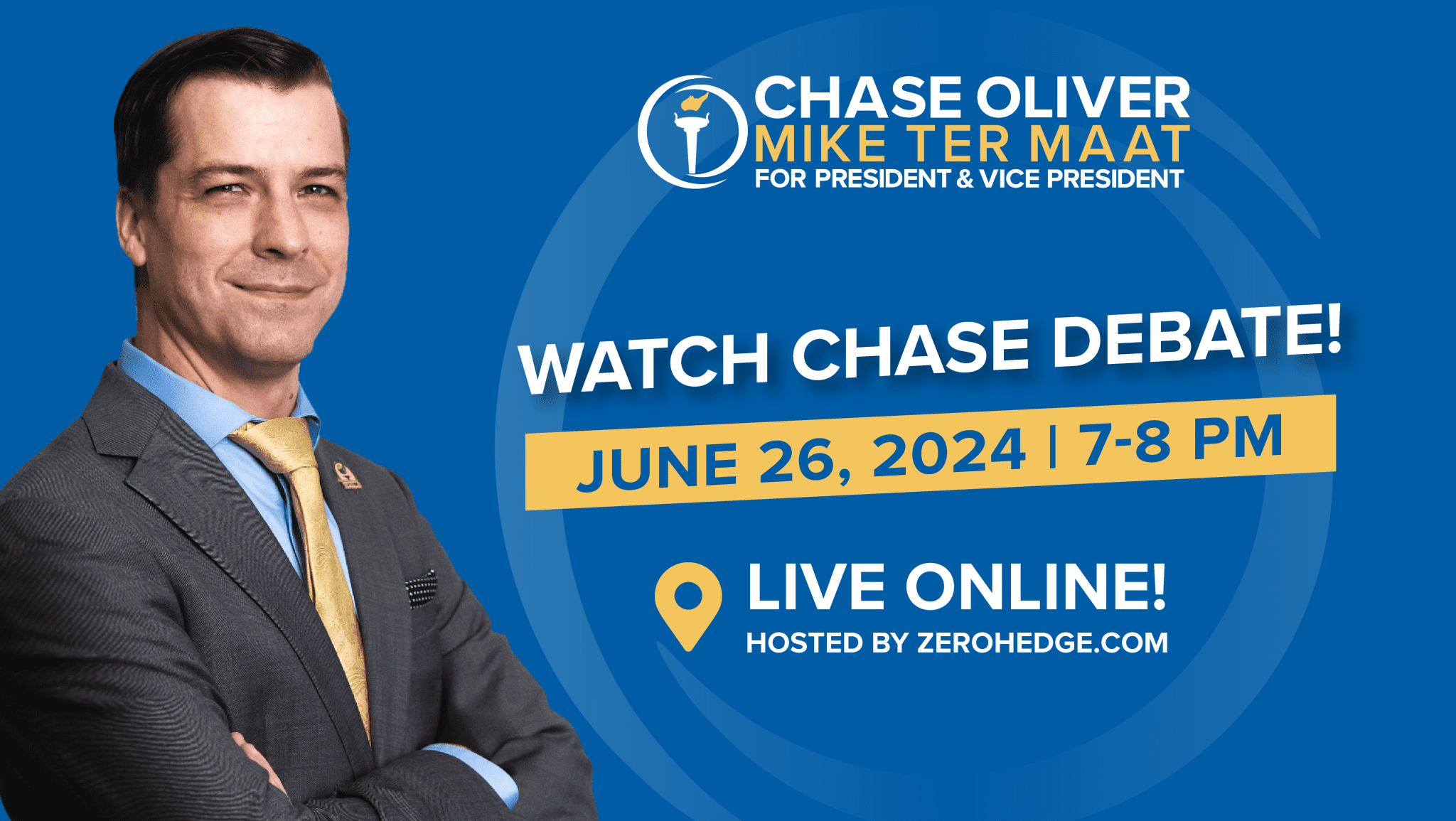 Watch Chase Debate on Zerohedge! - Chase Oliver for President