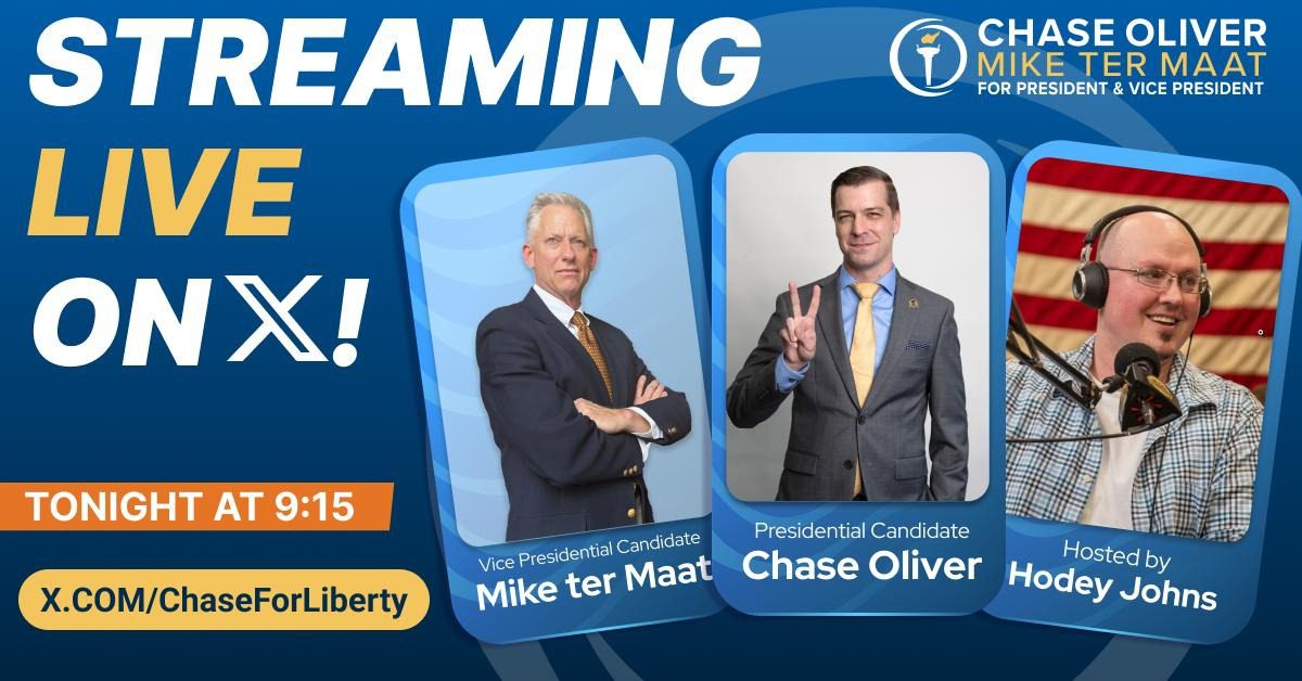 Stream Chase and Mike Live! - Chase Oliver for President